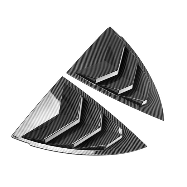 2020-2021 Tesla Model Y Carbon Fiber Look Rear Side Window Louvers ...