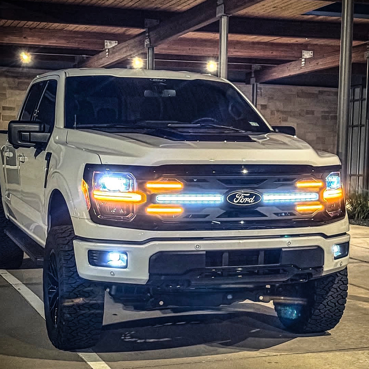 AMERICAN MODIFIED Armor Grille - Matte Black For 24+ Ford F150 XLT / STX