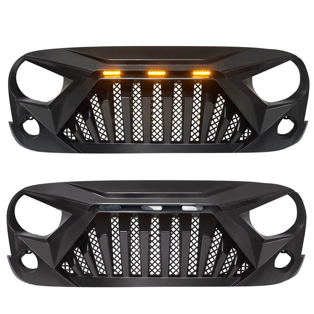 American Modified Goliath Grille w/ LED Amber Lights & JK to JL ...