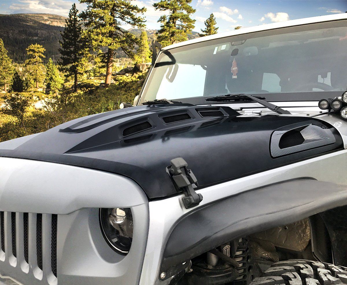 Heat Dispersion Vented Hood For 07-18 Jeep Wrangler JK/ JKU — AMERICAN ...