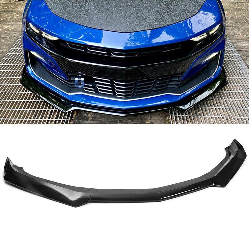 16-22 Chevy Camaro 1LE Style Front Bumper Lip-Glossy Black — AMERICAN ...