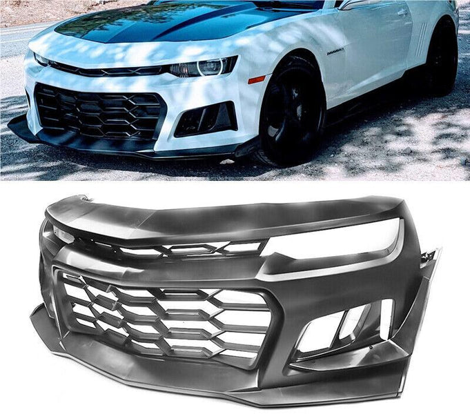 2014-2015 Chevy Camaro 1LE Style Front Bumper Cover Conversion-Matte Black