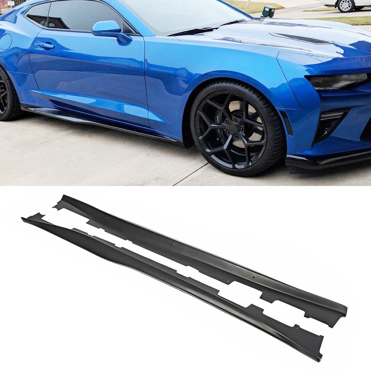 2016-2023 Chevrolet Camaro ZL1 Style Side Skirts-Matte Black — AMERICAN ...