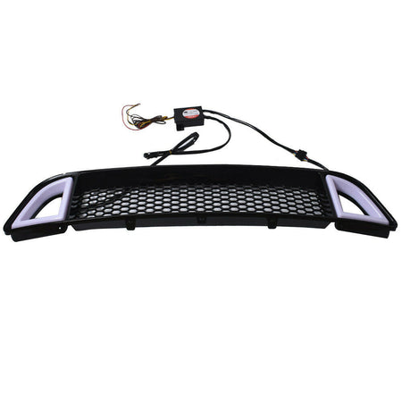 2013 Mustang Led Grille Black Front Upper LED Grille For 2013-2014 Ford ...