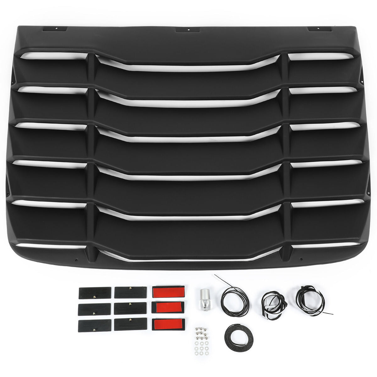 2016-2020 Honda Civic 2DR Rear Window Louver Windshield-Glossy Black ...