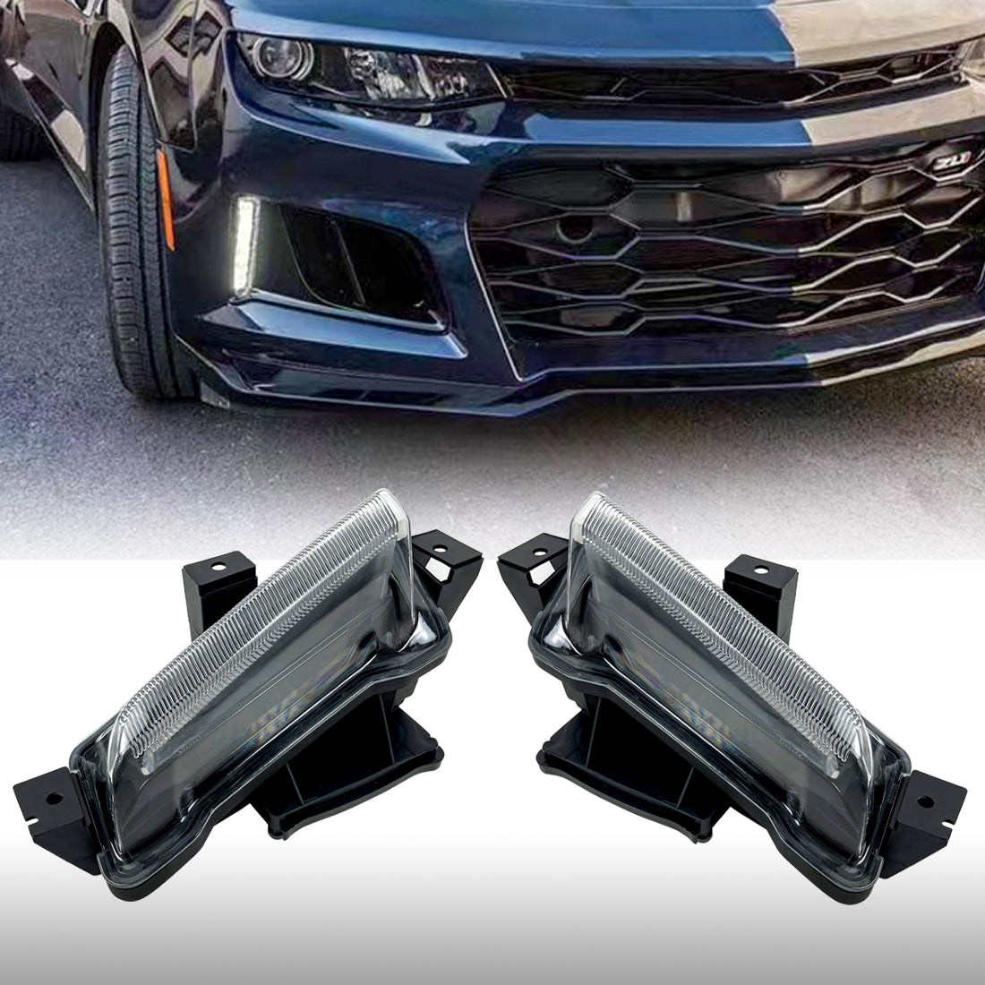 LED DRL Bumper Driving Fog Lights For 2016-2022 Chevrolet Camaro ...