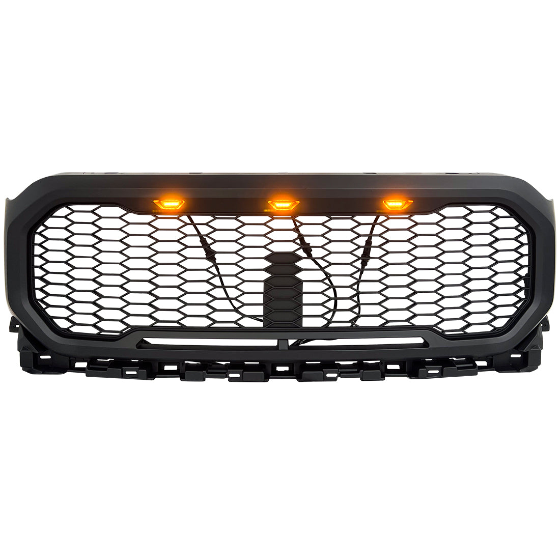 Mesh Front Grille w/ Amber Lights for 2021-2024 Ford F150 — AMERICAN ...