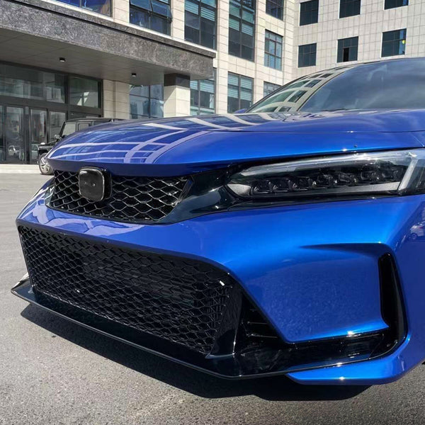 Type-R Style Mesh Front Grille for 22+ Honda Civic-Glossy Black