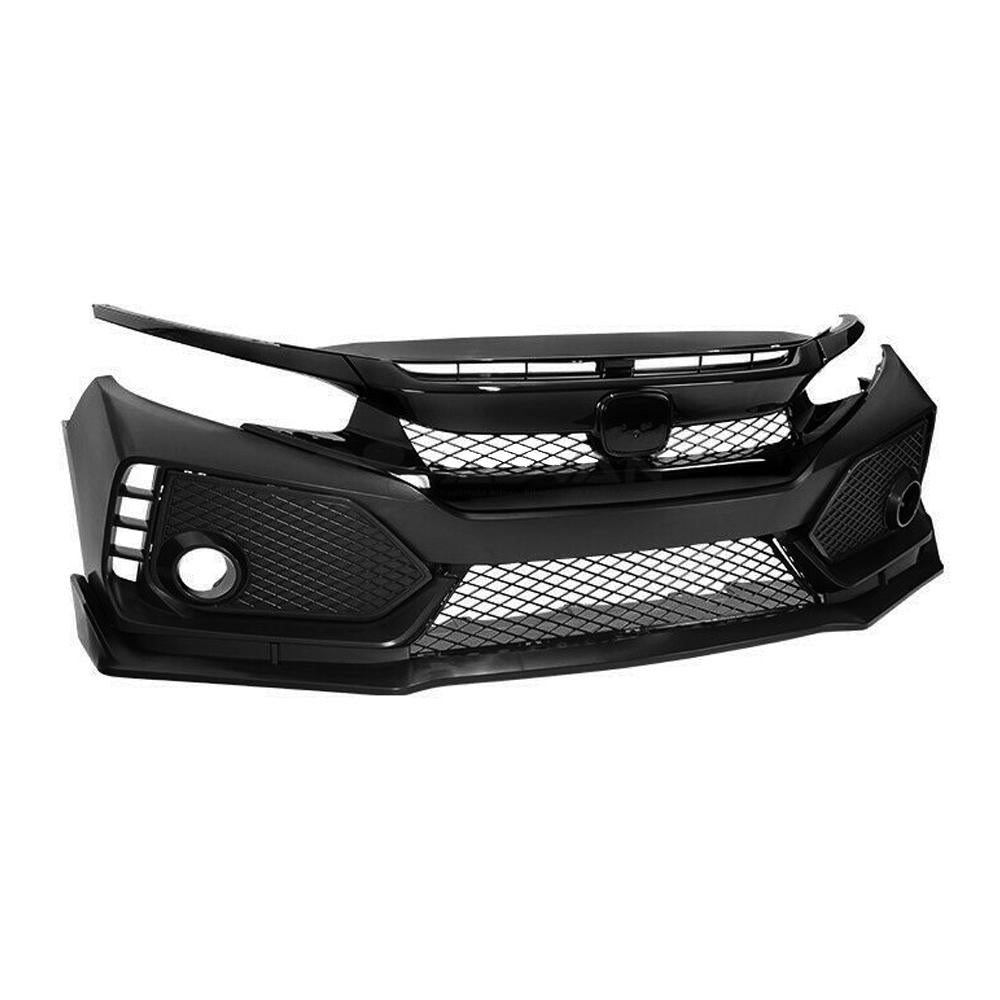 2016-2020 Civic Type R Style Front Bumper w/ Grille |AMERICAN MODIFIED