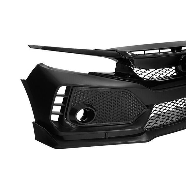 2016-2020 Civic Type R Style Front Bumper w/ Grille |AMERICAN MODIFIED